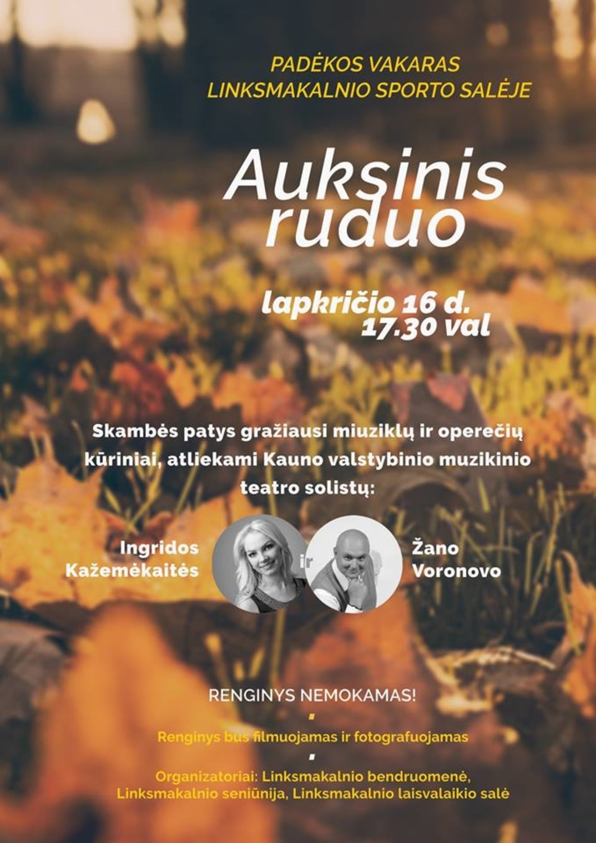 Padėkos vakaras „Auksinis ruduo“ | Kauno rajonas