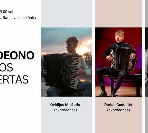 Akordeono muzikos koncertas | Kauno rajonas